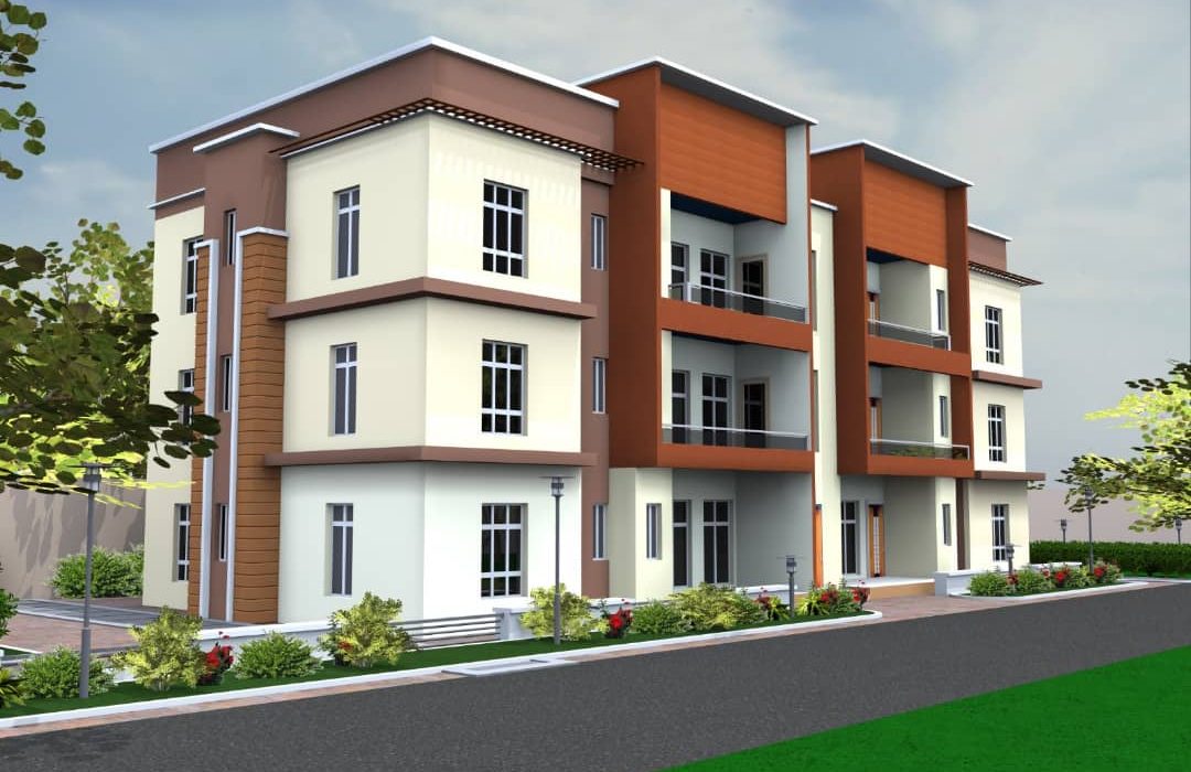 Six (6) attached units of two (2) bedroom flats – Amej Homes
